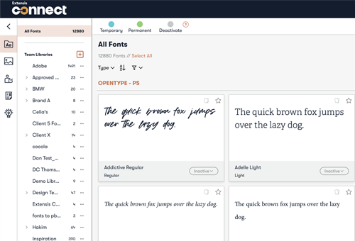 💪 Stabiler Schriftenworkflow mit Extensis Connect und Insight